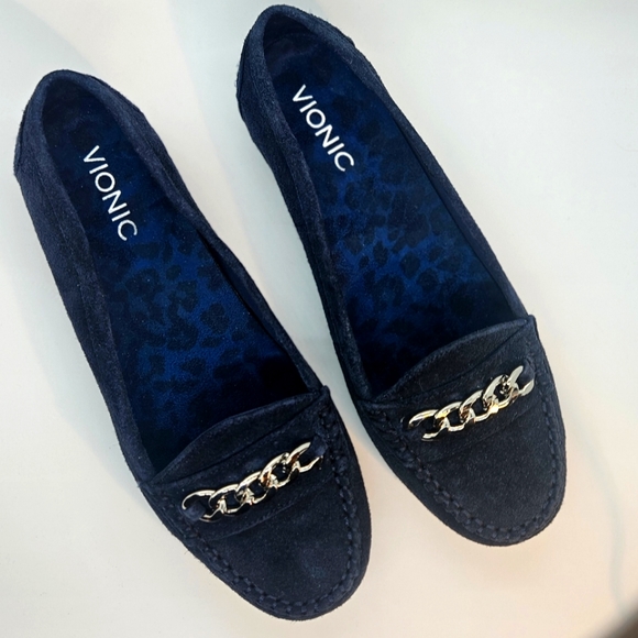 Vionic | Shoes | Navy Suede Vionic Mesa Loafers | Poshmark